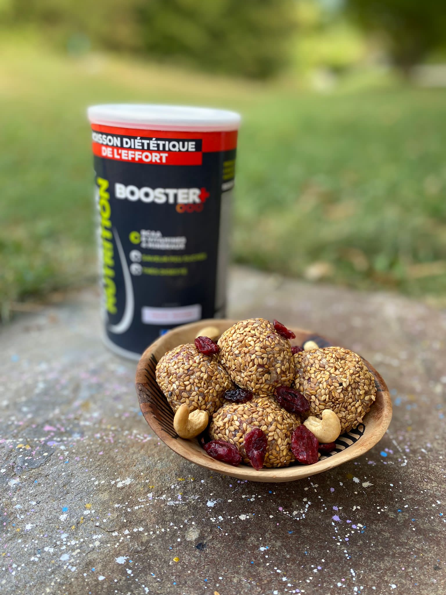 Boules énergétiques aux fruits rouges